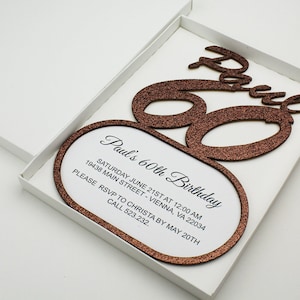 Personalized 60th Birthday Card, 60th Card, Age 60 Card, Sixtieth Sixty ...