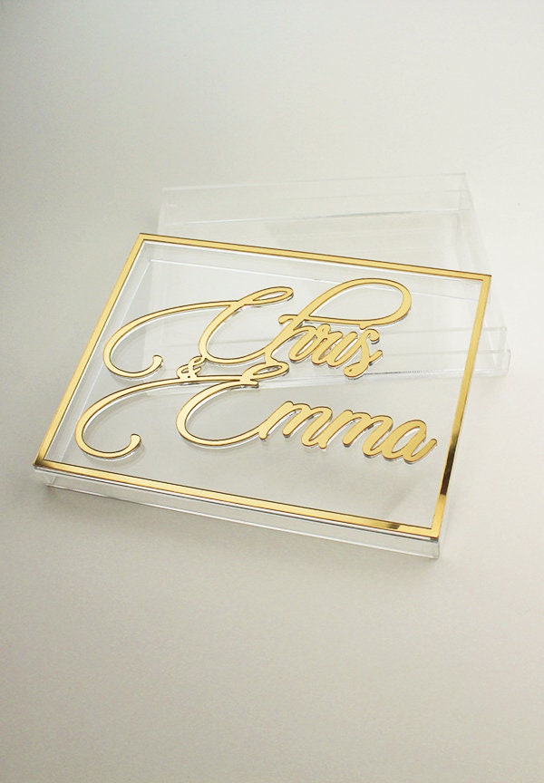 Acrylic Gift Boxes Embossed Transparent Gift Boxes - Etsy