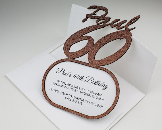 Personalized 60th Birthday Card 60th Card Age 60 Card | Etsy