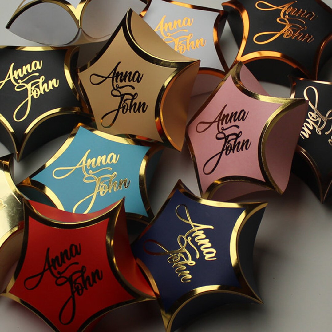 Personalized Star Favor Boxes: Wedding, Shower, Party Candy Boxes - Etsy