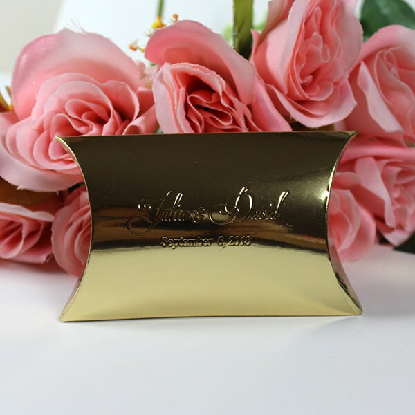 Gold Favor Box - Etsy