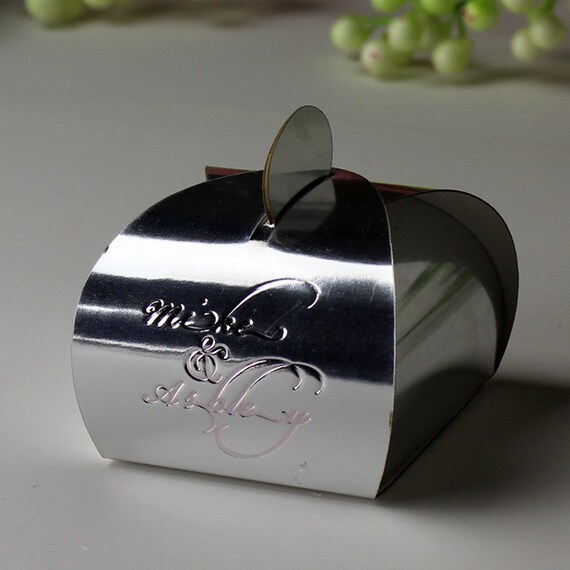 Personalized Silver Favor Boxes Favor Boxes – It's A Favor