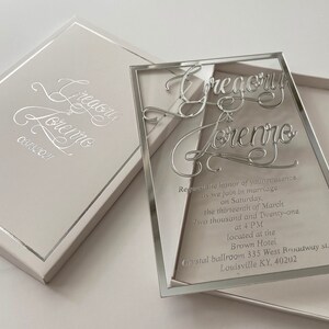 Transparent Invitation, Clear Invitation, Wedding Luxury Invitations ...