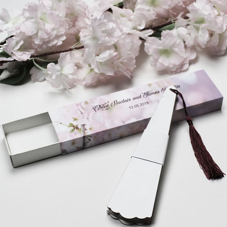 Fan Wedding Invitations Floral Fan Invitations Custom | Etsy