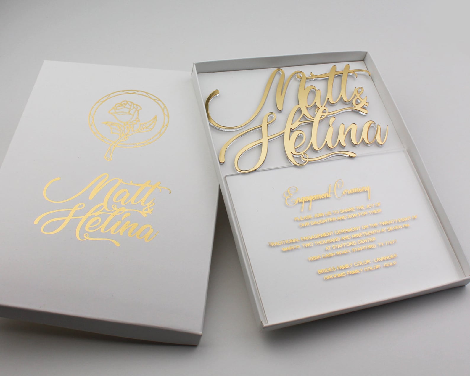 Transparent Wedding Invitation Clear Invitation Acrylic | Etsy