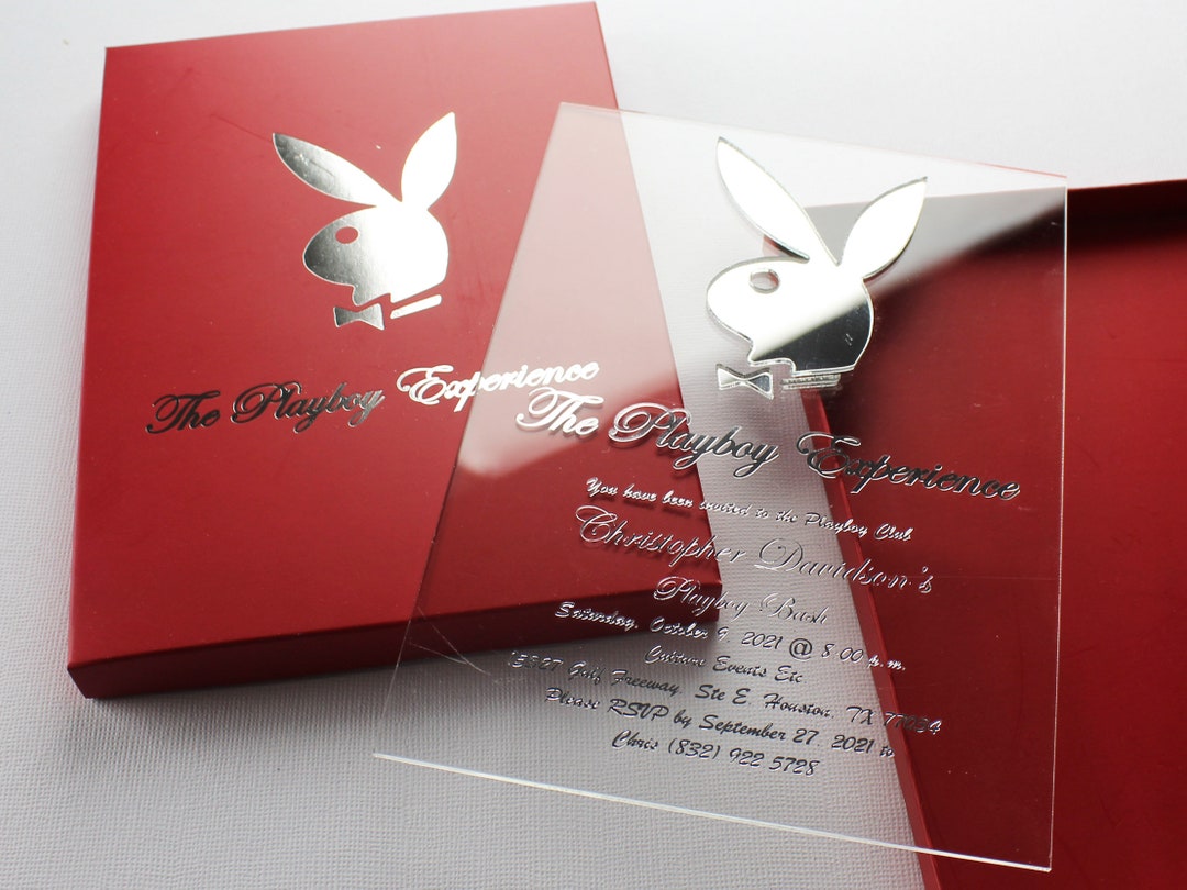 Acrylic Party Invitation, Bash 3D Invite, Acrylic Custom Invitation ...