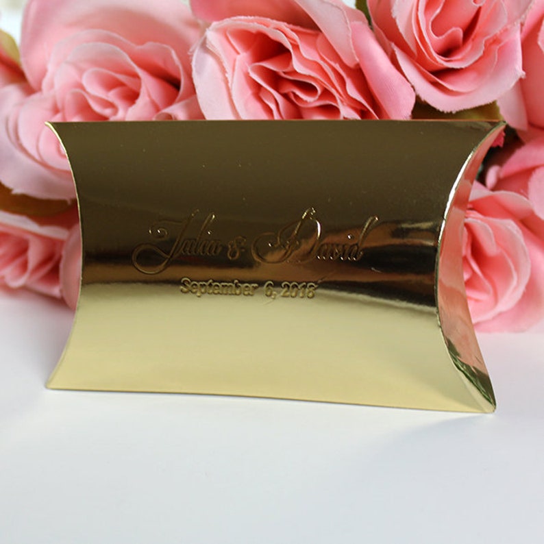 Custom Gold Favor Boxes Wedding Favor Box Party Favor Box - Etsy