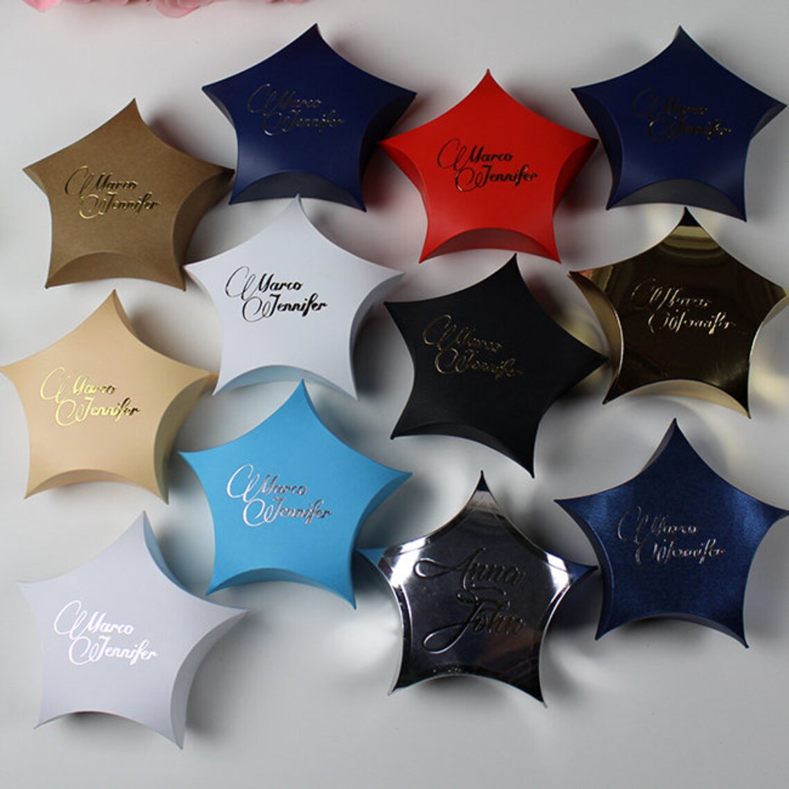 Star Favor Boxes Wedding Favor Box Party Favor Box Favor - Etsy