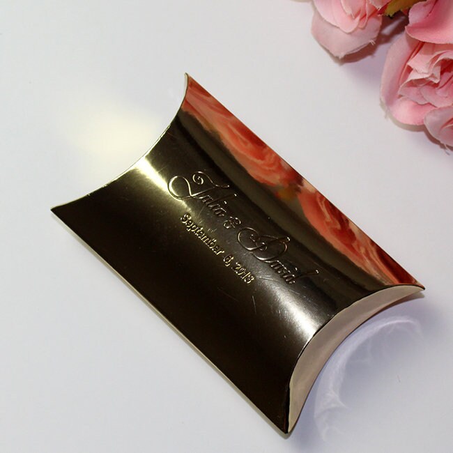 Custom Gold Favor Boxes Wedding Favor Box Party Favor Box | Etsy