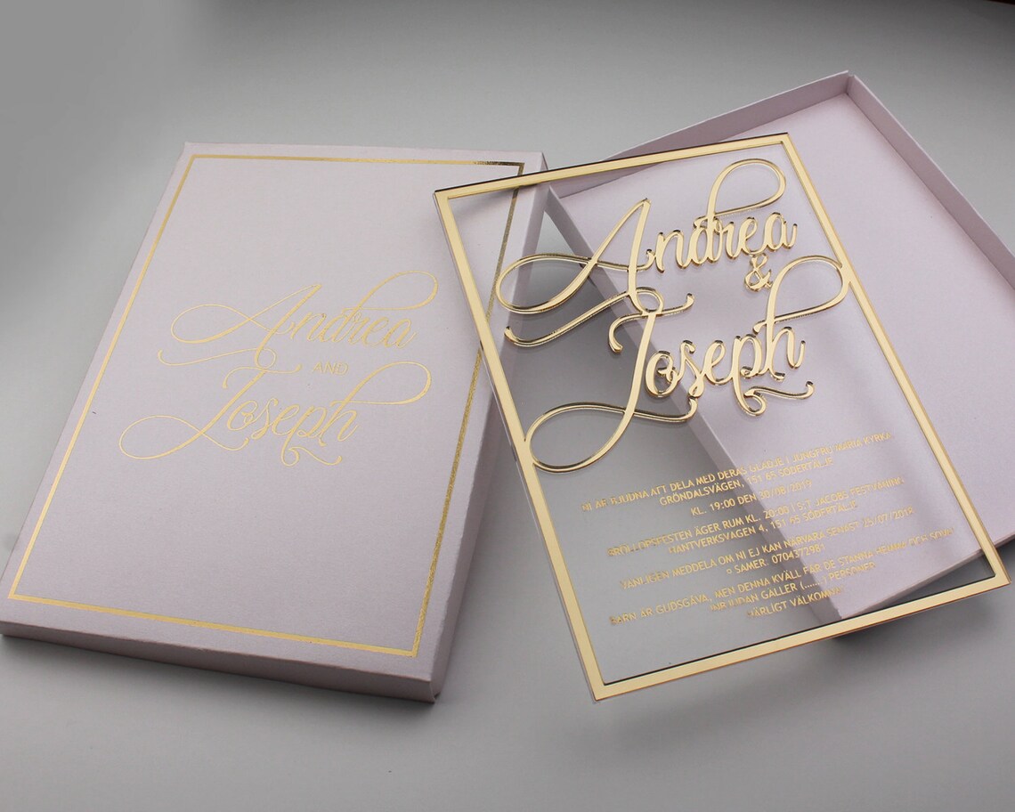 Invitación transparente Invitación clara Invitaciones de - Etsy México