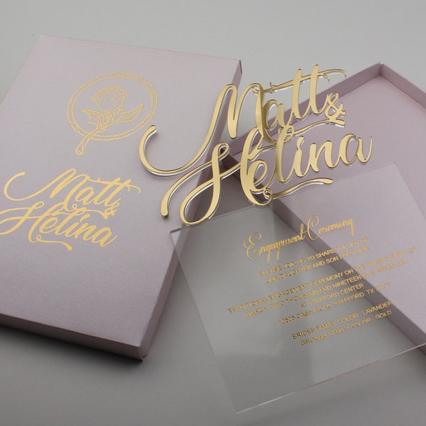 Transparent Wedding Invitation - Etsy