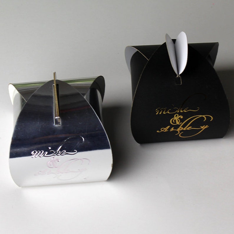 Custom Silver Favor Boxes Silver Favor Boxes Wedding Favor - Etsy India