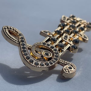 Music Notes Brooch, Music Pin, Musician Brooch - Etsy