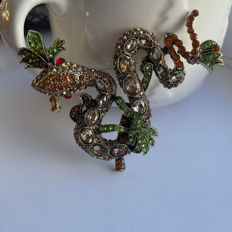 Snake Brooch - Etsy