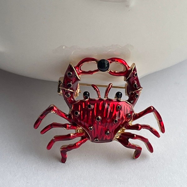 Crab Brooch - Etsy
