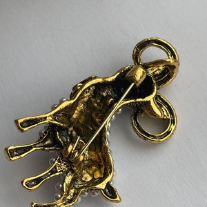 Goat Brooch Pearl Goat Brooch Goat Pendant Goat Gift Goat - Etsy