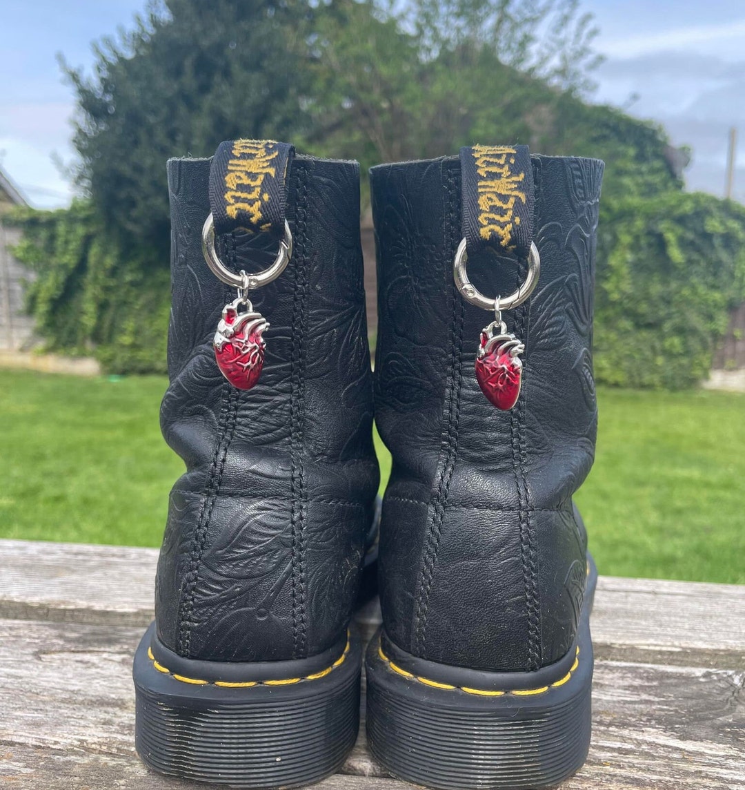 Anatomical Heart Boot Charms, Heart Boot Charms, Alternative Boot ...