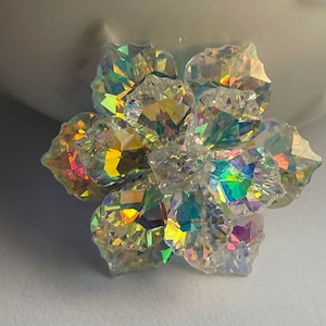 Glass Flower Brooch, Glass Jewellery, Glass Gift, Glass Flower, Glass ...