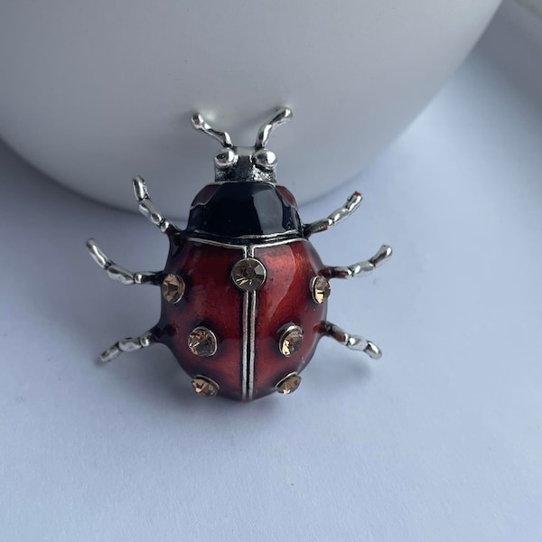 Ladybird Brooch - Etsy