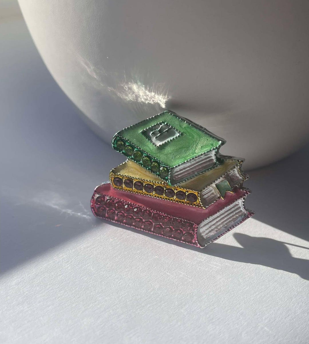 Bookworm Brooch, Book Brooch, Book Lovers Brooch, Reading Brooch ...