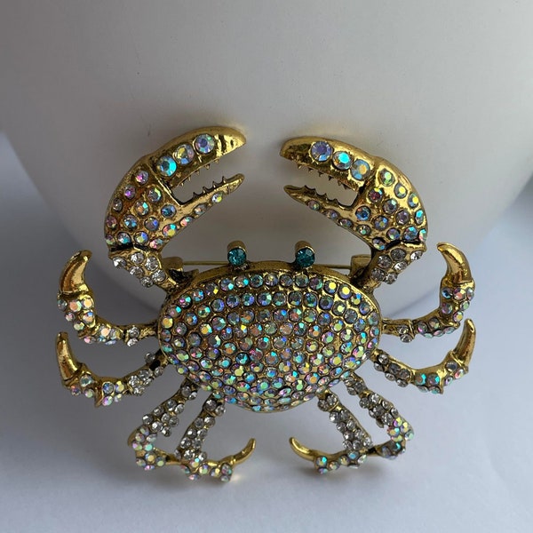 Crab Brooch - Etsy