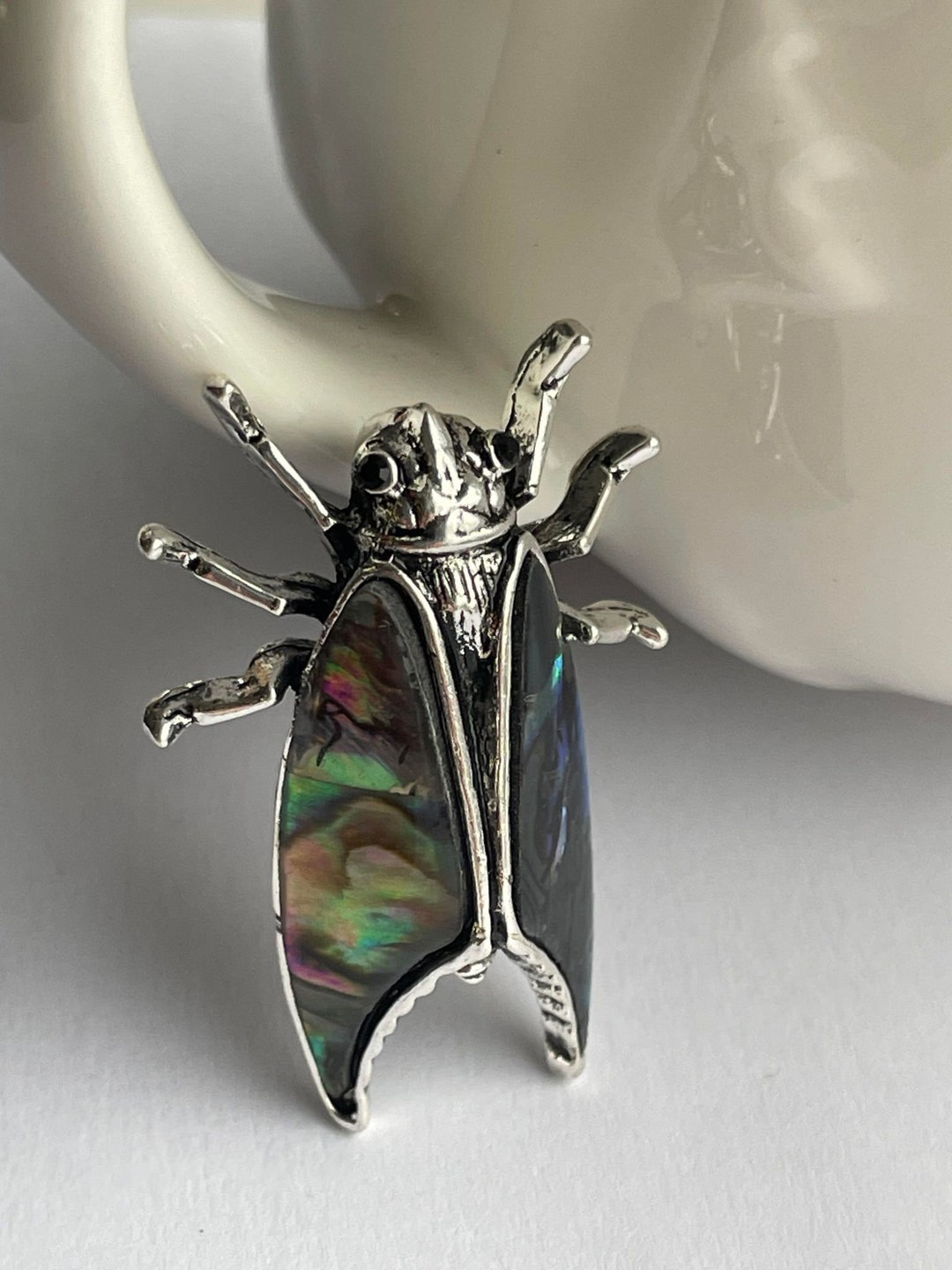 Abalone Shell Cicada Brooch, Cicada Brooch, Cicada Jewellery, Cicada ...