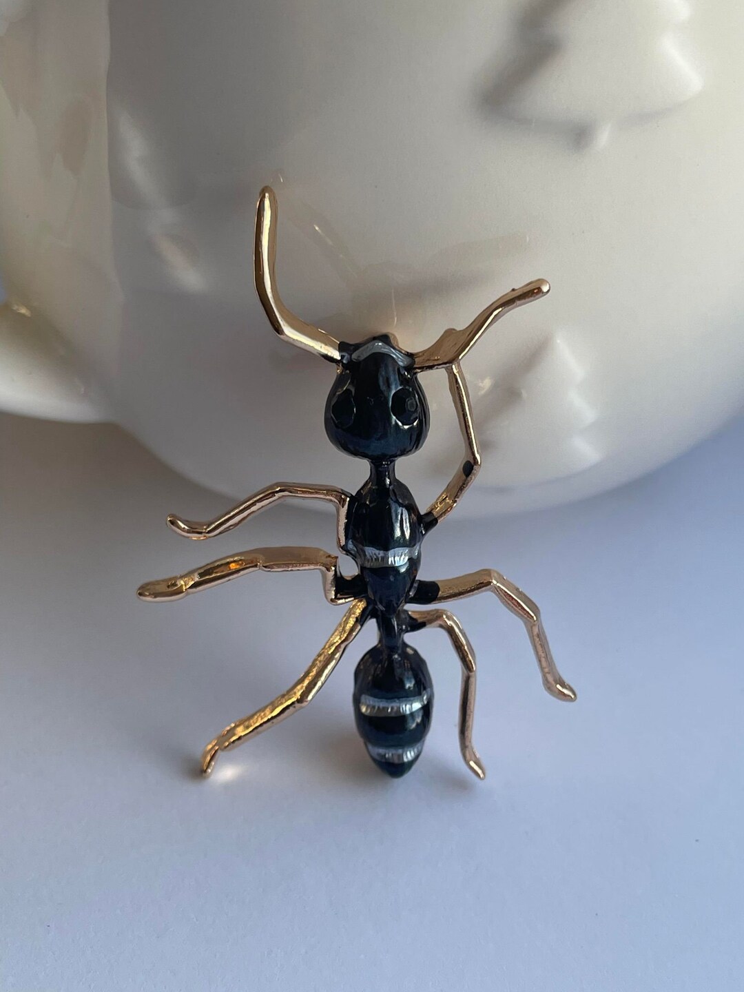 Enamel Ant Brooch, Ant Lapel Pin, Insect Brooch, Insect Jewellery, Ant ...