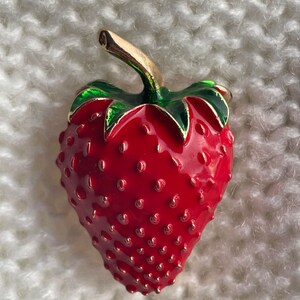 Strawberry Brooch Pin, Strawberry Pin, Strawberry Brooch, Strawberry ...