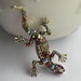 Rhinestone Lizard Brooch, Lizard Brooch, Lizard Jewellery, Lizard Gift ...