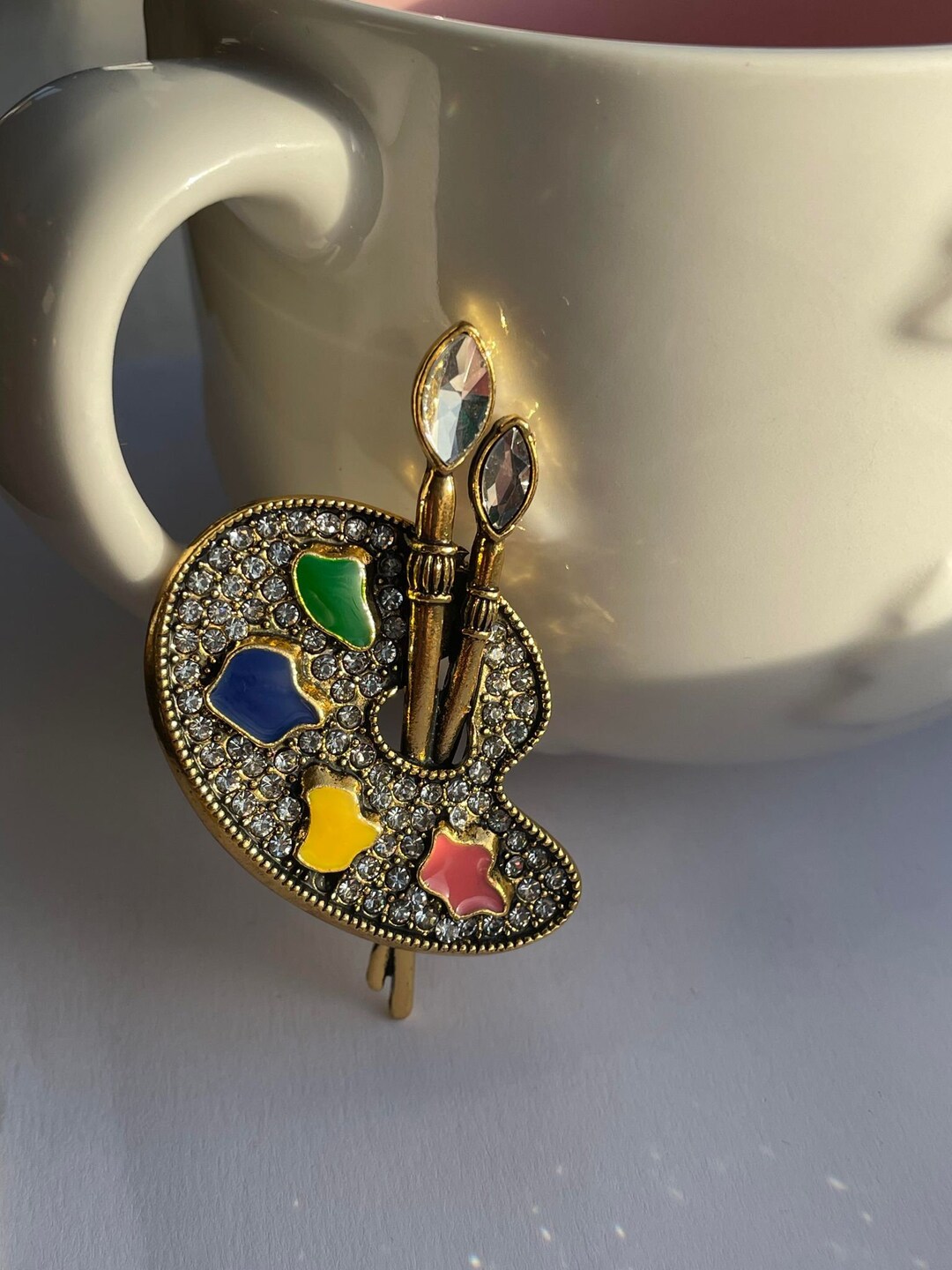 Artists Paint Palette Brooch, Artists Lapel Pin, Artists Gift - Etsy
