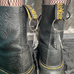 Skeleton Hand Boot Charms, Gothic Boot Charms, Punk Boot Charms, Boot ...