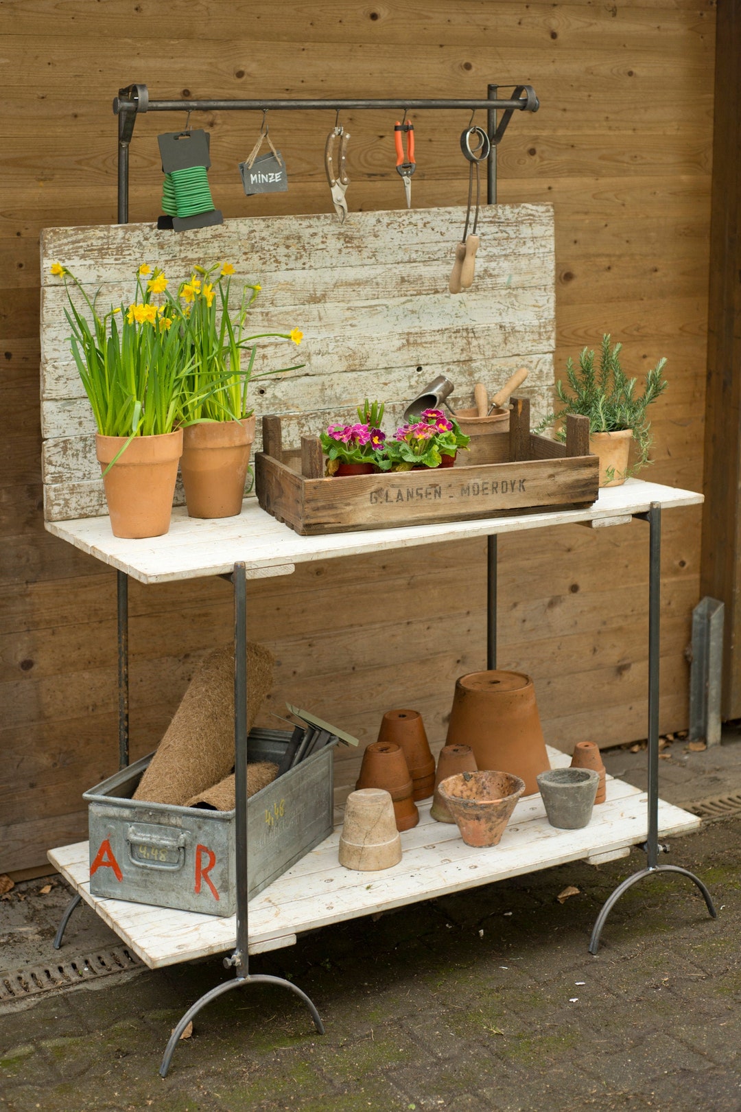 Plant Table, Garden Table, Side Table, Balcony, Grill Table, Gardener's ...