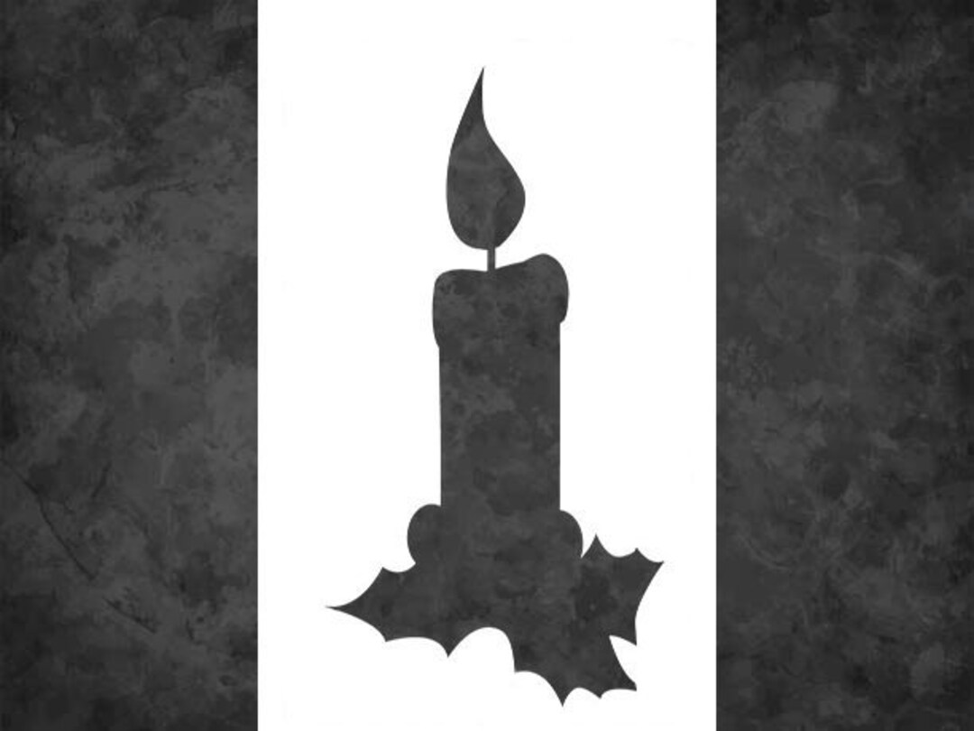 Candle Stencil Reusable Mylar Stencil Art Template | FAST SHIPPING - Etsy
