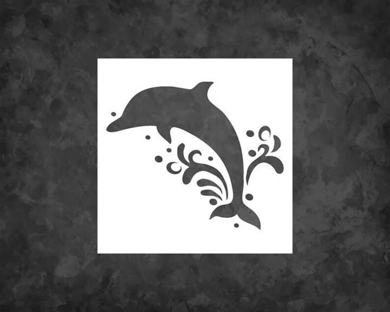 Dolphin Stencil Reusable Mylar Stencil Art Template FAST SHIPPING - Etsy