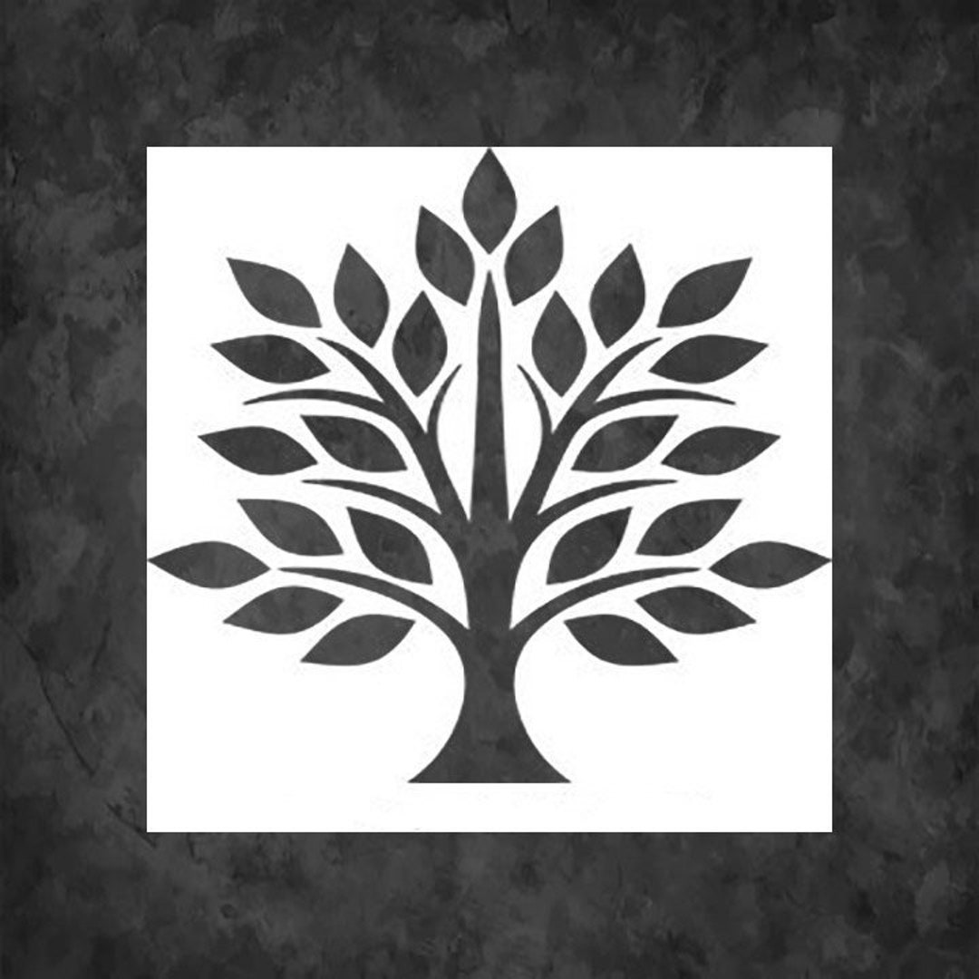 Decorative Tree Stencil Reusable Mylar Stencil Art Template | FAST ...