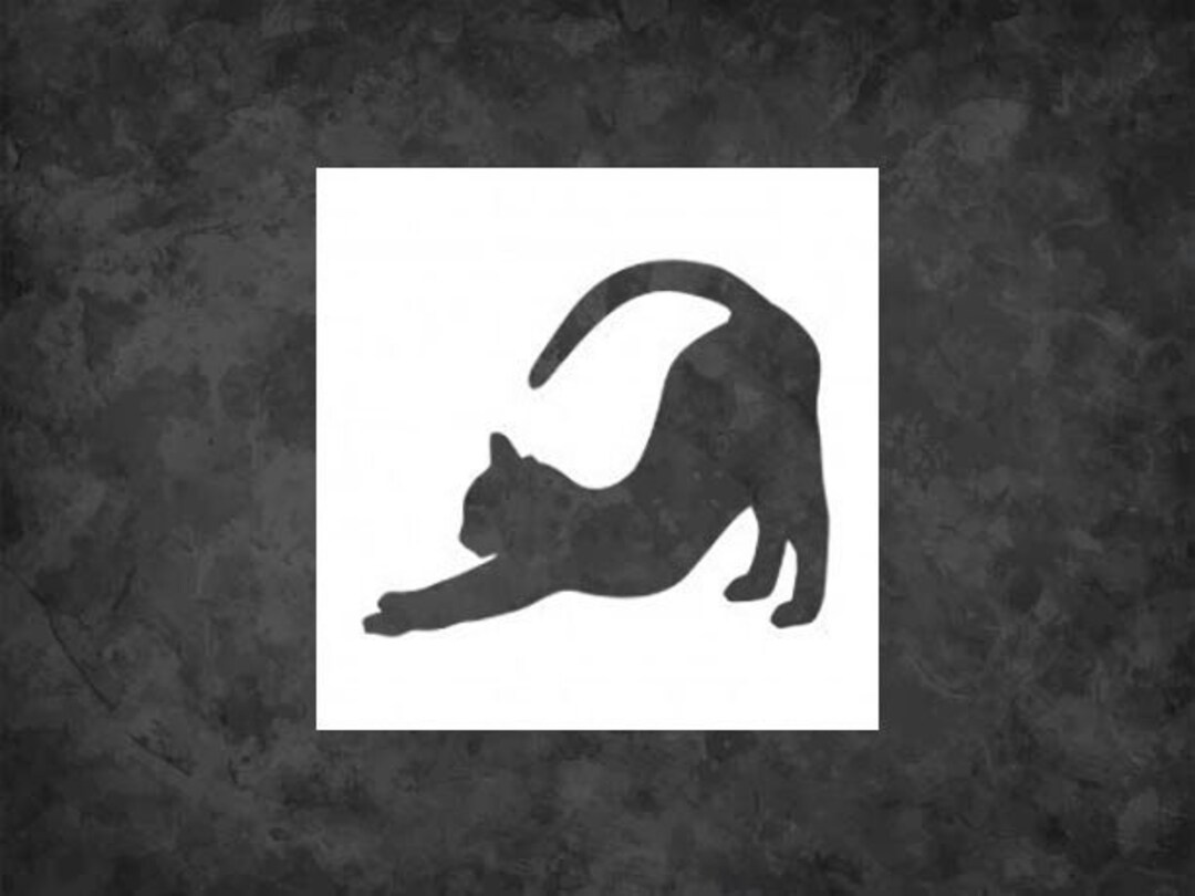 Cat Stencil Reusable Mylar Stencil Art Template | FAST SHIPPING - Etsy