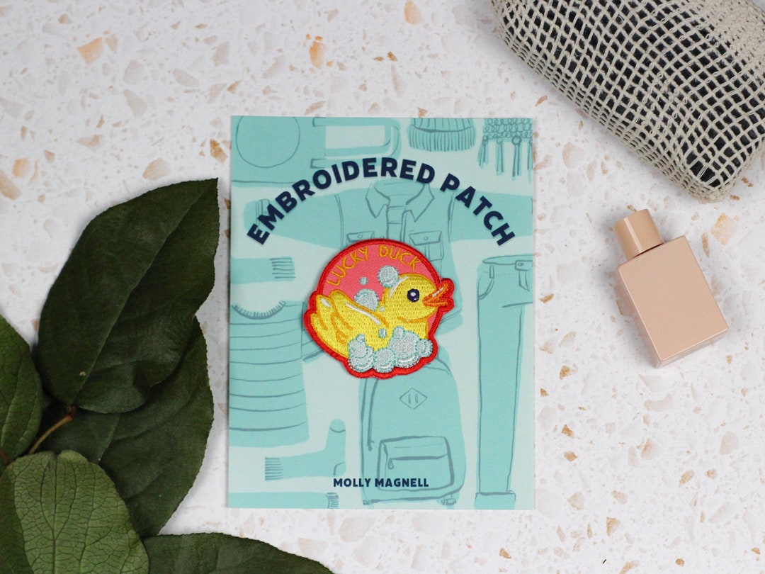 Lucky Duck Embroidered Patch - Etsy