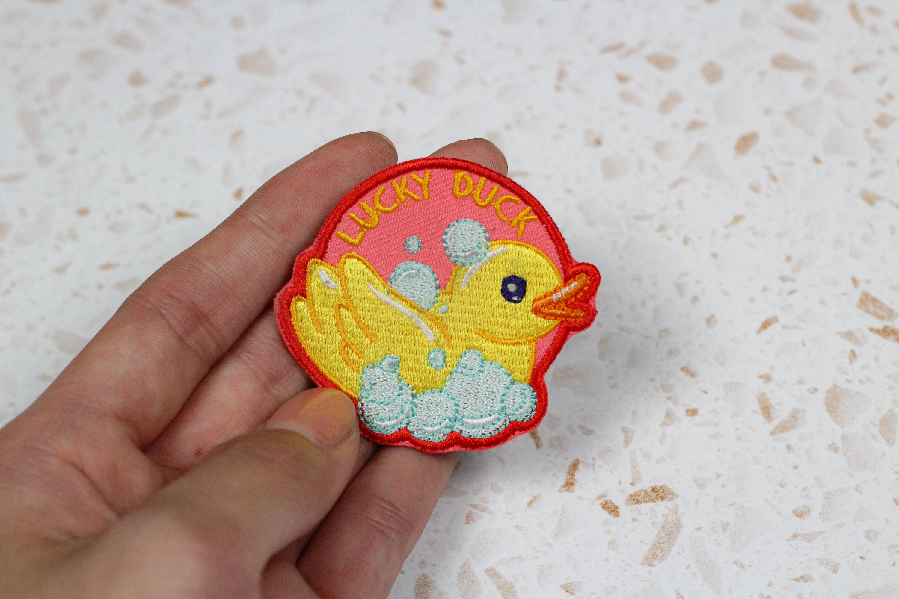 Lucky Duck Embroidered Patch - Etsy