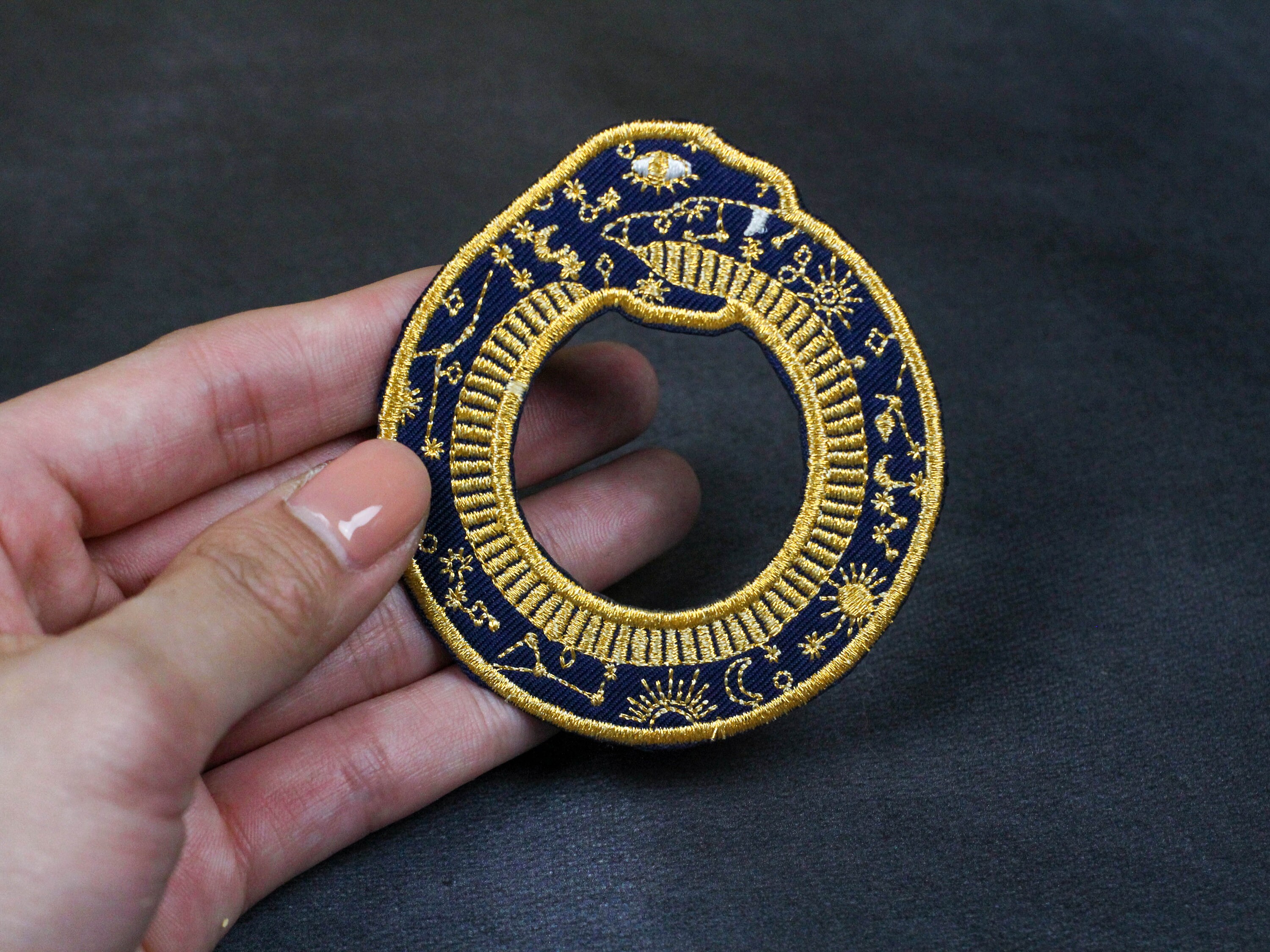Celestial Ouroboros Embroidered Patch - Etsy