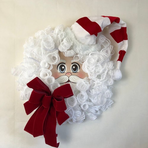 FUN Leopard Santa Hat Hand-made Wreath - Etsy