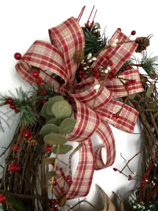 Rustic Christmas Wreath | Etsy