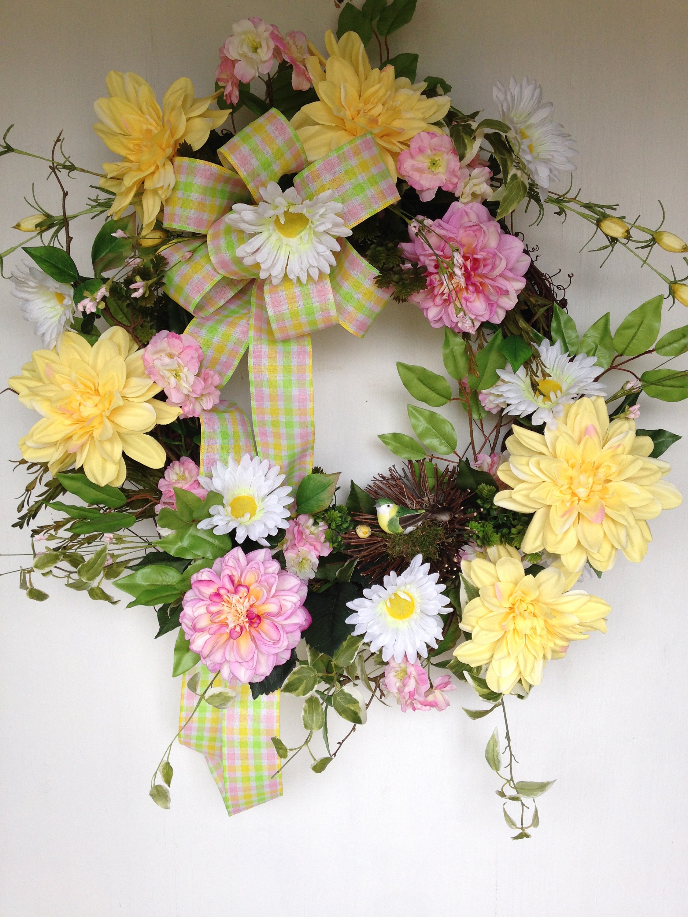 Spring Floral Wreath | Etsy