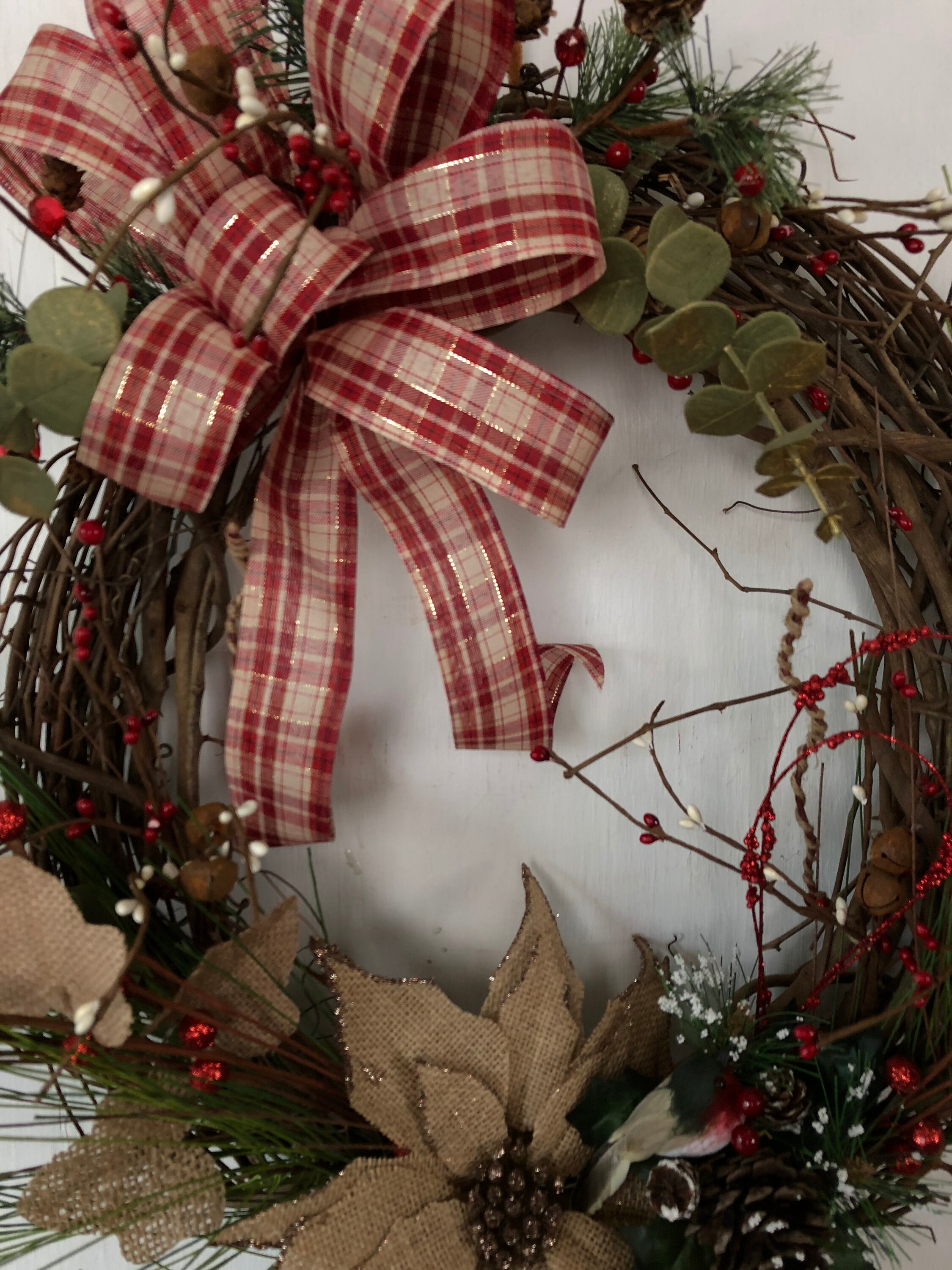 Rustic Christmas Wreath | Etsy