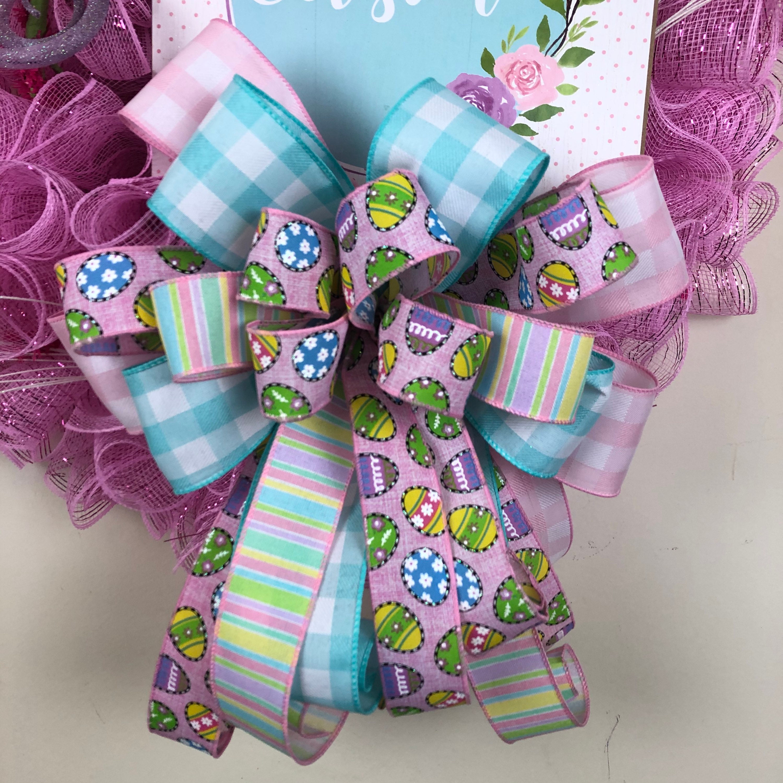 Happy Easter Wreath | Etsy