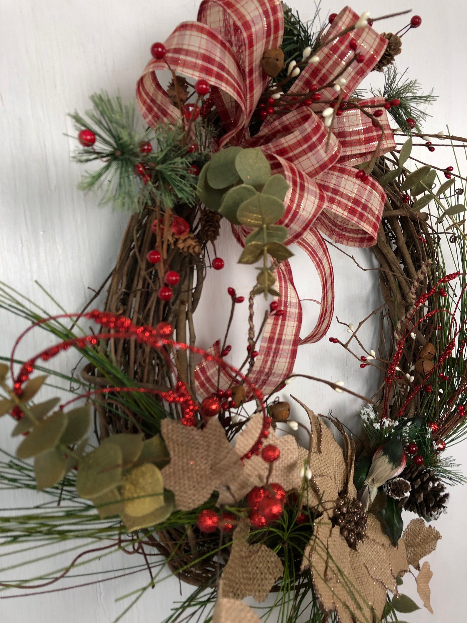 Rustic Christmas Wreath | Etsy