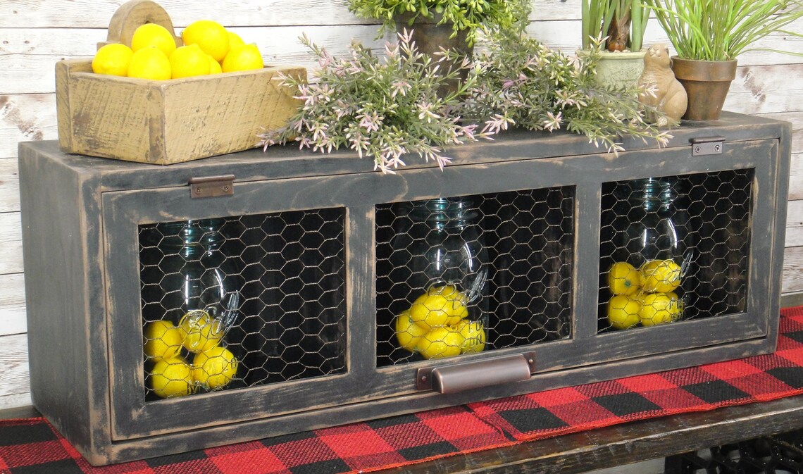 Rustic Farmhouse Chicken Wire Cubbie - Etsy