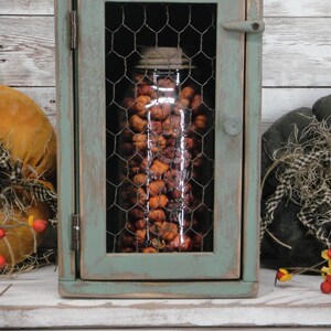 Mini Rustic Chicken Wire Cupboard - Etsy