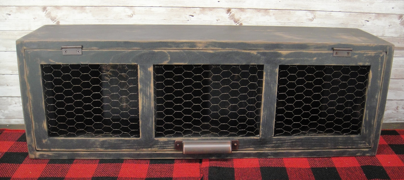 Rustic Farmhouse Chicken Wire Cubbie - Etsy