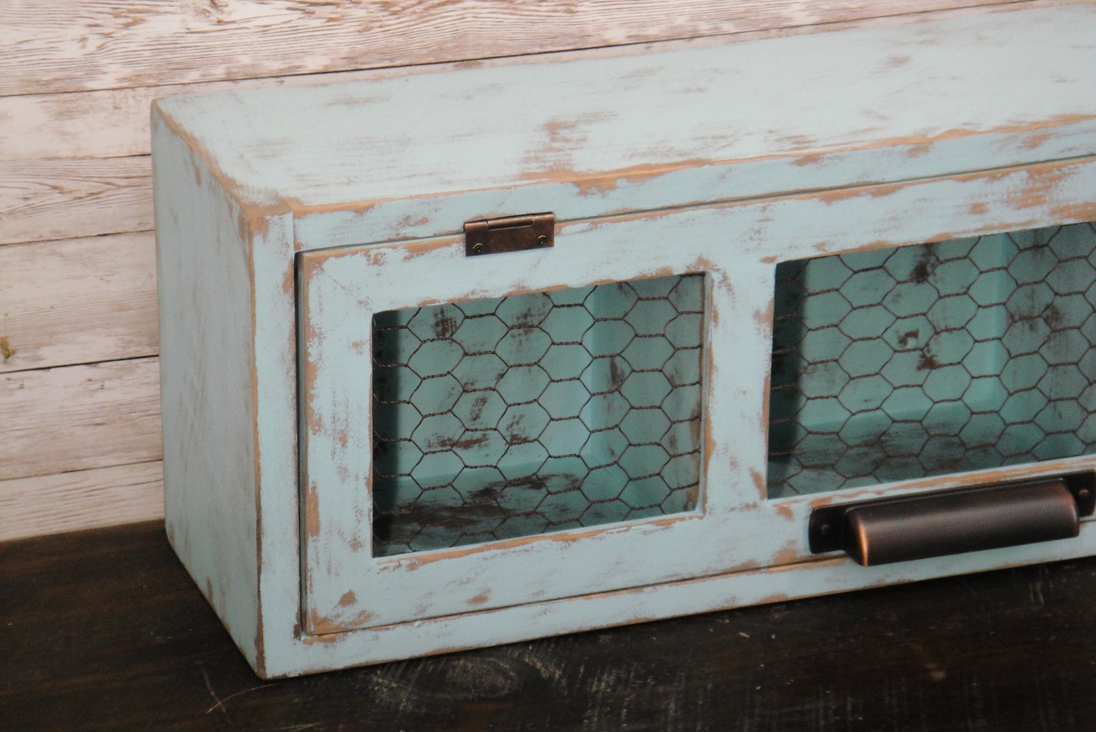 Rustic Farmhouse Chicken Wire Cubbie - Etsy