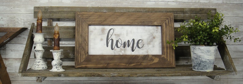 Home Hand-Made Farmhouse Sign | Etsy